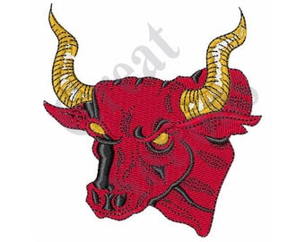 Bulls embroidery | Etsy