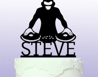 Dj cake topper | Etsy