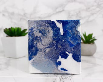 Silver painting | Etsy