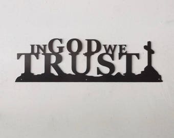 In god we trust sign | Etsy