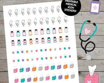 Medical stickers | Etsy
