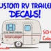 Custom RV Trailer Decals Motor home and Custom Boat Decal