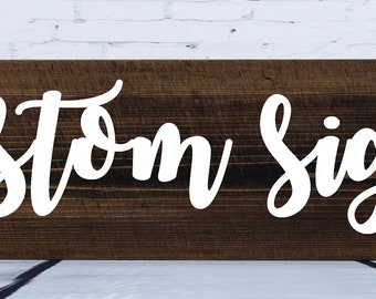 Custom wood sign | Etsy
