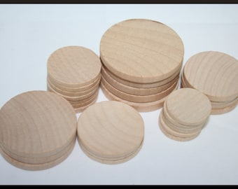 Ronde houten schijven | Etsy