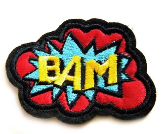 Patch BAM Patch thermocollant mot Bam Patch onomatopée