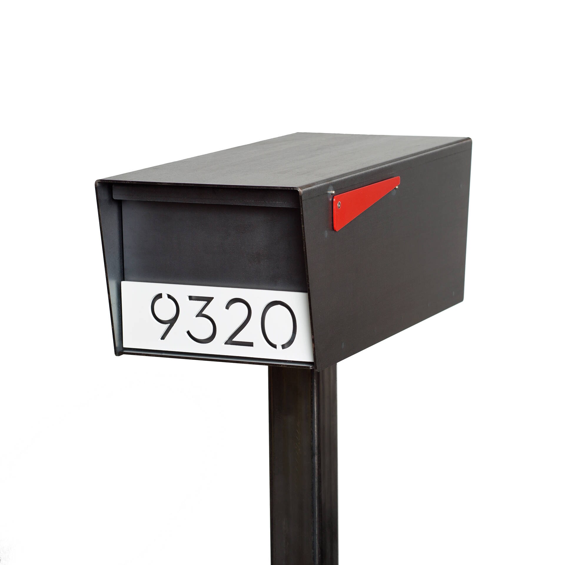 Goodwood Post Mount Mailbox HOT ROLLED STEEL Goodwood Post Mount Mailbox HOT ROLLED STEEL