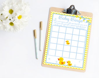 Instant Download Yellow Rubber Duck Baby Shower Games Duck