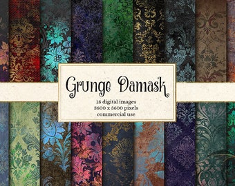 Aged Linen and Lace Digital Paper distressed texture grunge