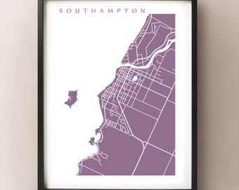 Port Perry Map Print Ontario Poster Art