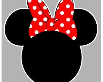 Minnie outline svg | Etsy