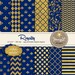 Gold Baptism Digital Papers First Communion Religious