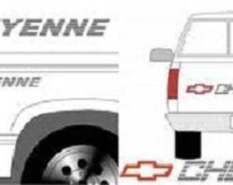 CHEVY SPORT TRUCK Decal Kit Tailgate & Bedside Decals