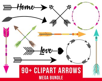 22 Arrows Clipart Rustic Arrow Clipart Arrow SVG Wedding