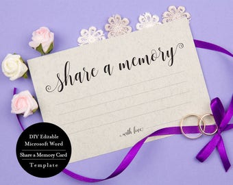 Share a Memory Card Share a Memory Printable Memory Cards