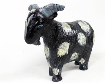 Polymer Clay Goat Kid Baby Goat Sculpture Realistic Handmade