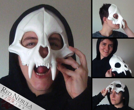 Big Cat Skull Mask Jaguar Skull Face Mask Blank Cast Resin