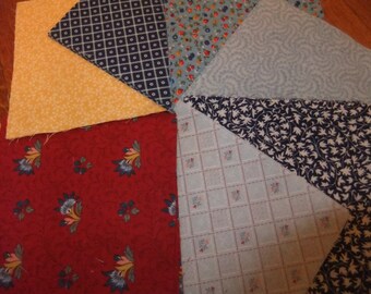 100 Assorted 5-Inch FABRIC SQUARES Charm 100% Cotton Quilt