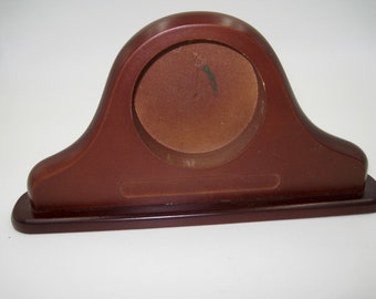 Shabby chic vintage wooden clock display case ornate display