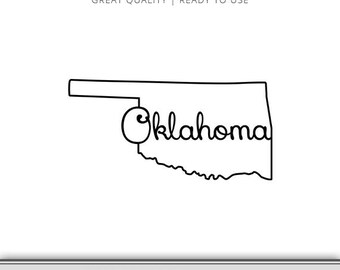Oklahoma cut file | Etsy