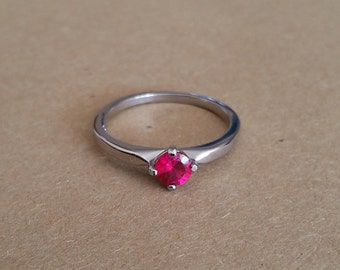 Ruby engagement ring | Etsy