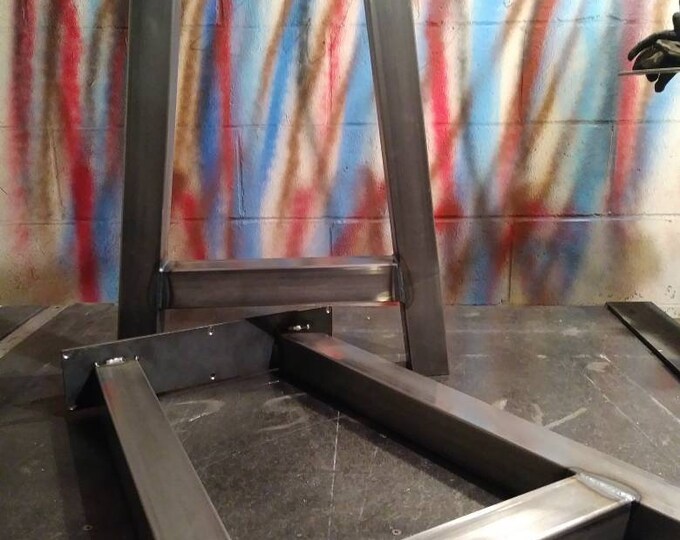 Bench Metal Base,Coffee Table Base,Industrial Finish Clear Coated ...