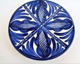 Blue white plate | Etsy