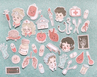 Medical stickers | Etsy