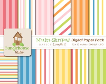 Digital Graph Paper Scrapbooking Paper Pack Instant