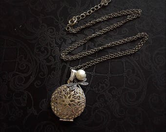 Sterling silver locket Round Locket Mens Locket Locket