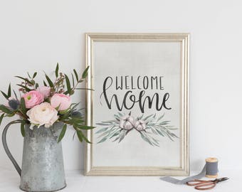 Welcome To Our Home PRINTABLE Wall Art Family Home Welcome