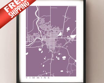 Port Perry Map Print Ontario Poster Art