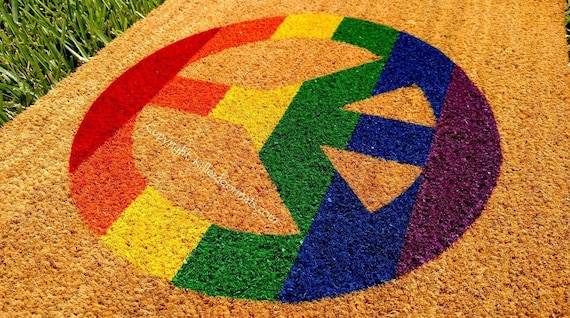 Peace Sign Area Rug - Over 6 Colorful Designs to Choose From