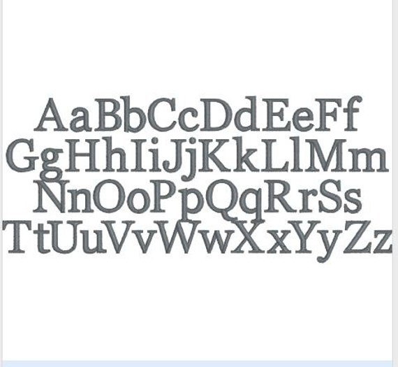 3 Classic Vintage Style Embroidery Font Monogram for