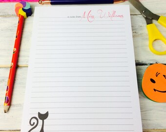 Teacher's Gift idea Personalised Notepad school