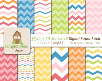 Digital Graph Paper Scrapbooking Paper Pack Instant