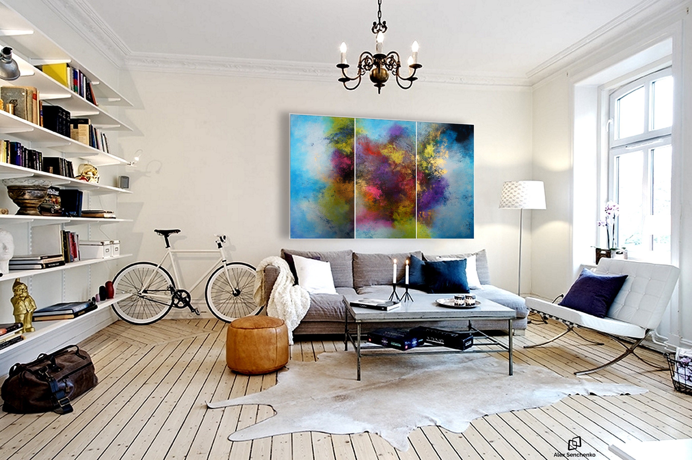 XXLarge abstract painting by Alex Senchenko. Contemporary ART. Modern ...