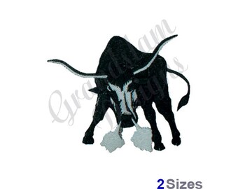Bulls embroidery | Etsy