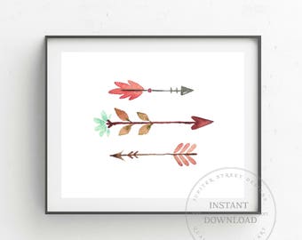 Watercolor arrow | Etsy