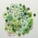 Lampwork Glass Green Beads FREE SHIPPING Set of Handmade
