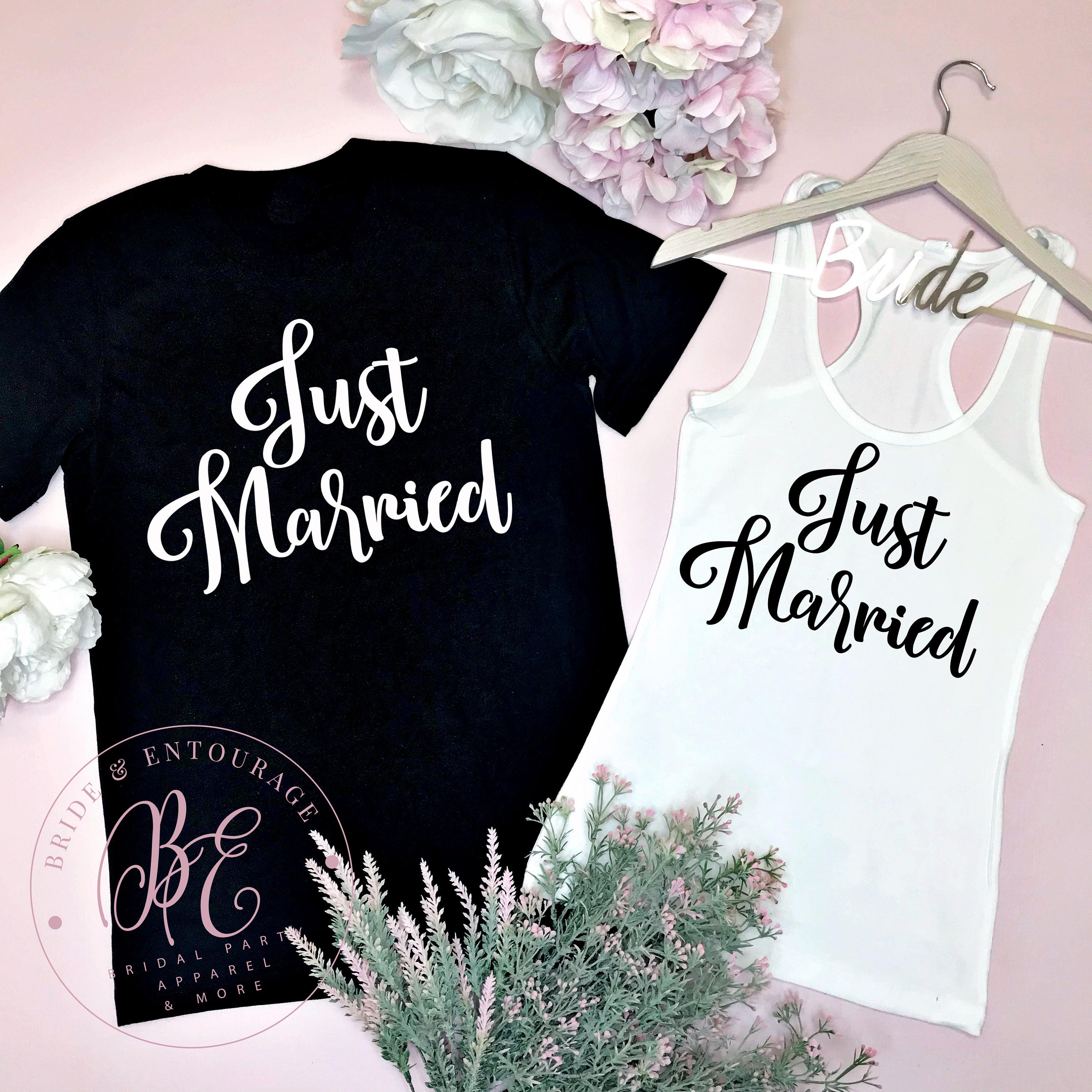 Just Married Couples Shirts Just Married T Shirt Just