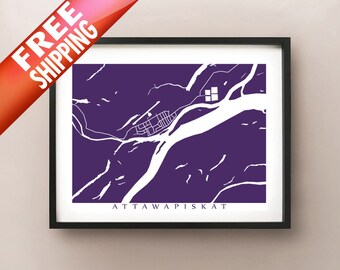 Port Perry Map Print Ontario Poster Art