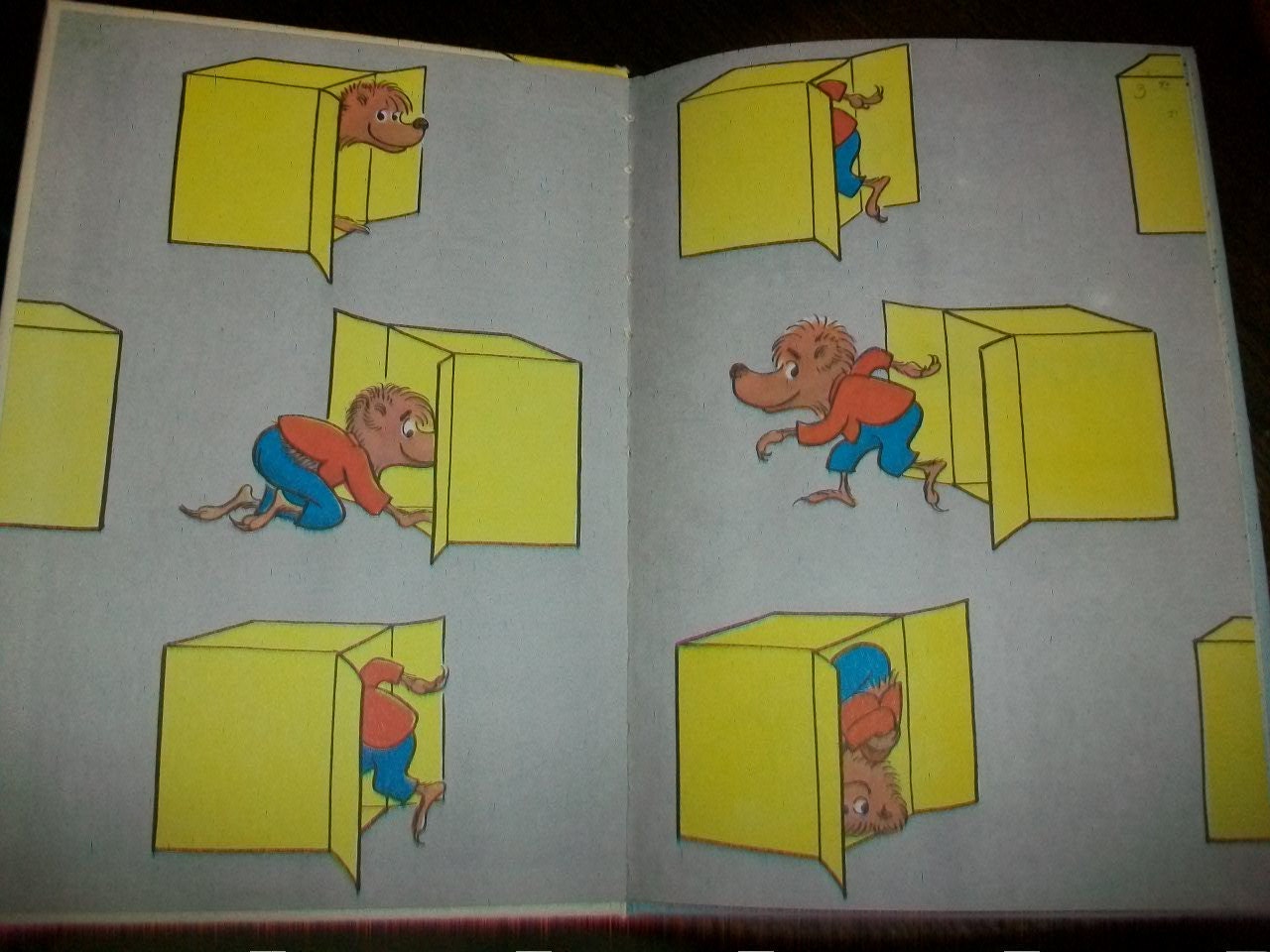 Inside Outside Upside Down Vintage 1968 Children's Book for Beginning ...