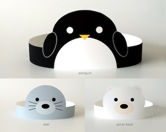 DIY Coloring Mask Printable Paper Crown Kit Kids Birthday