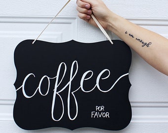 Coffee chalkboard | Etsy