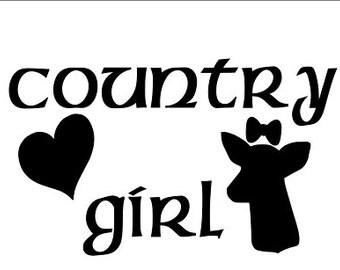 Country girl decal | Etsy