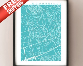 Port Perry Map Print Ontario Poster Art