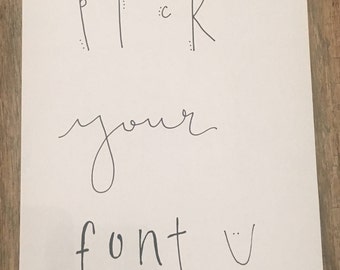 Profesional Embroidery YOU pick font and color
