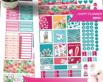 Easter Stickers Happy Planner Easter Planner Kit Happy