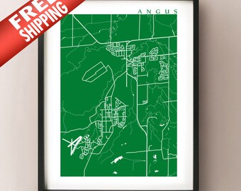 Port Perry Map Print Ontario Poster Art