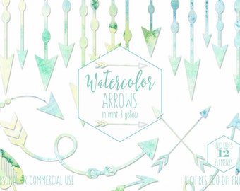 Watercolor arrow | Etsy